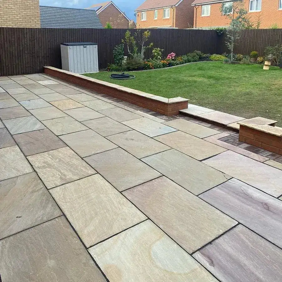 Rippon Buff Indian Sandstone Paving 900 x 600